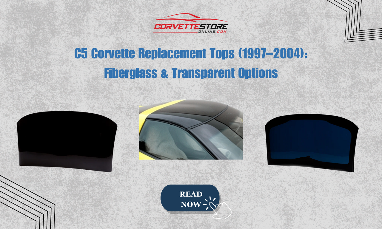 C5 Corvette Replacement Tops (1997–2004): Fiberglass & Transparent Opt