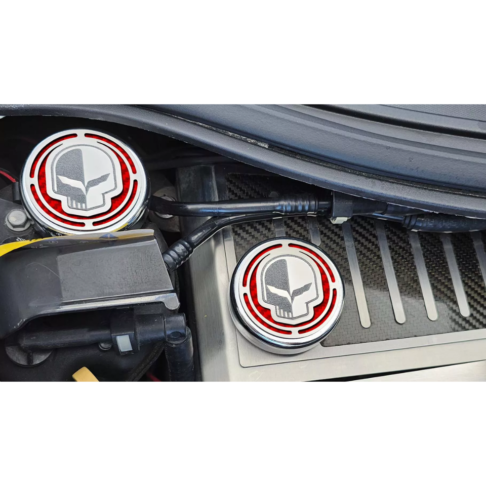 2014-2019 C7 Stingray Z06/ZR1/Grand sport - Fluid Cap Covers JAKE Style ...