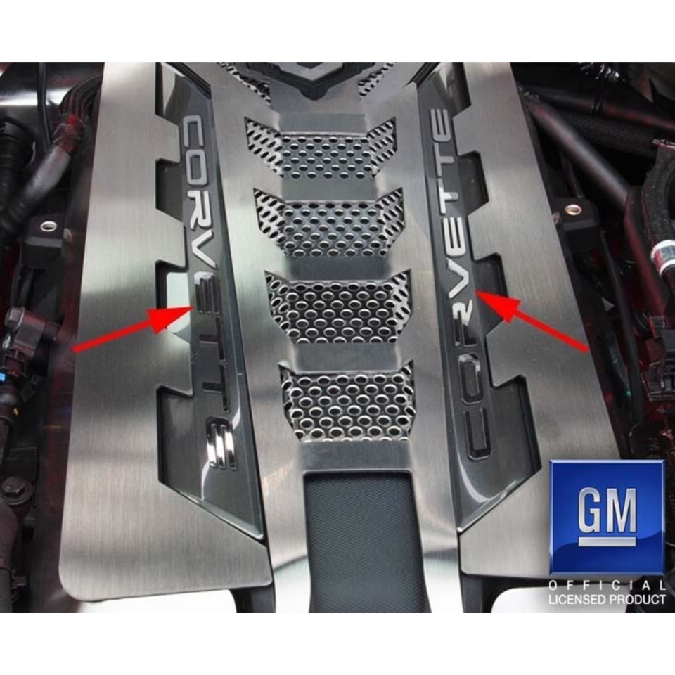 2020-2024 C8 Corvette Coupe - Engine Shroud CORVETTE Lettering ...