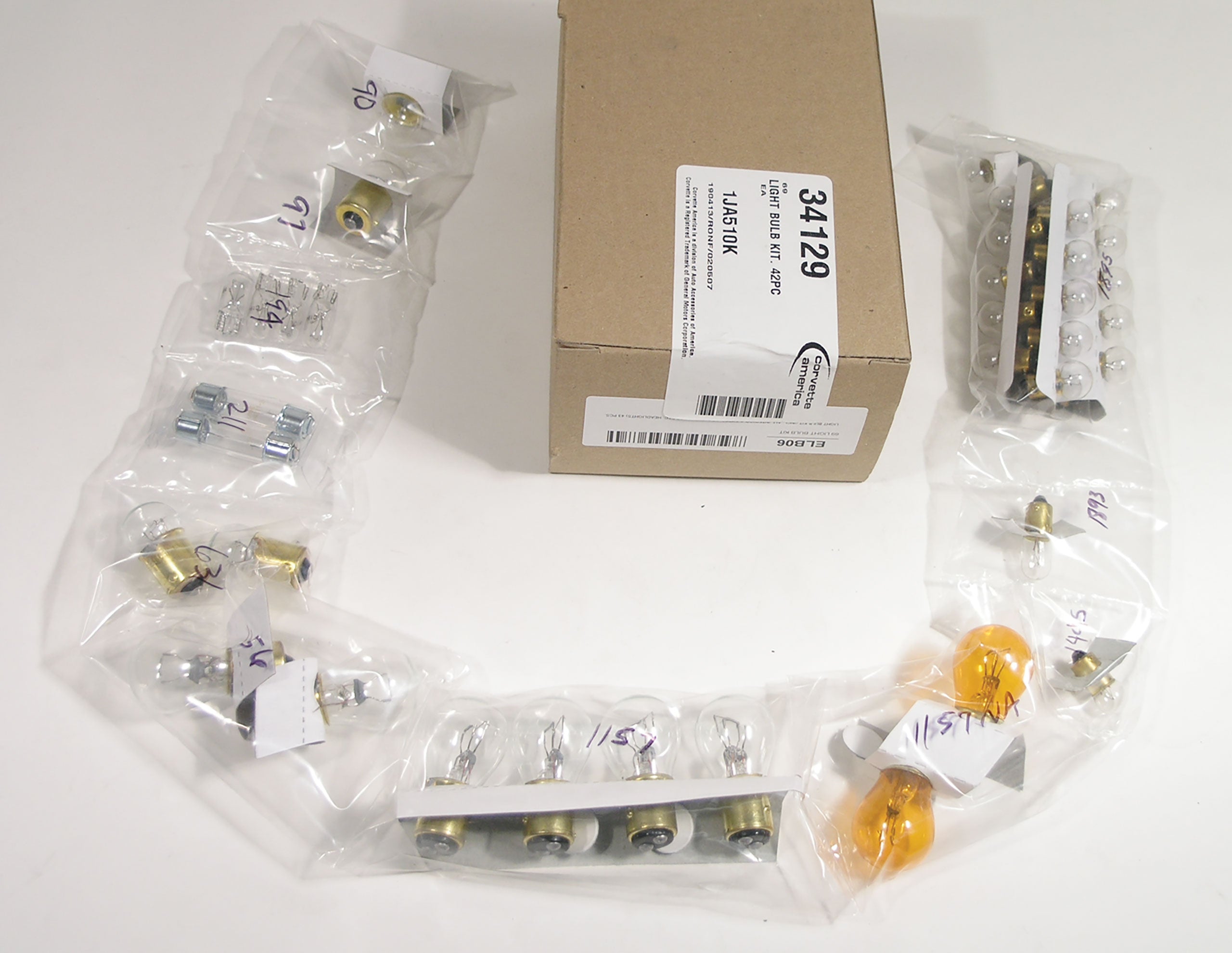 C3 Corvette Light Bulb Kit 42 Piece | Corvette Store Online