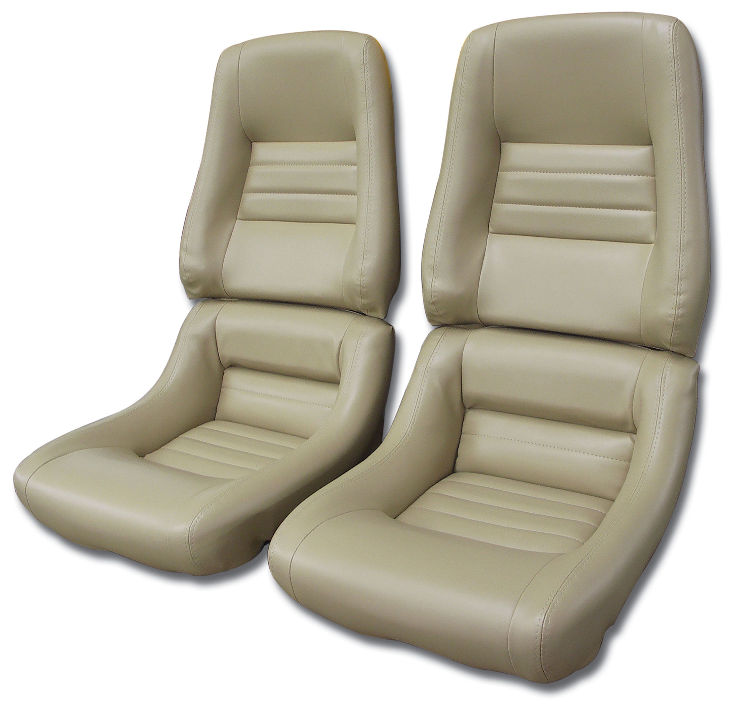 1979-1980 Corvette "Leather-Like" Vinyl Seat Covers Doeskin 4" Bolster ...