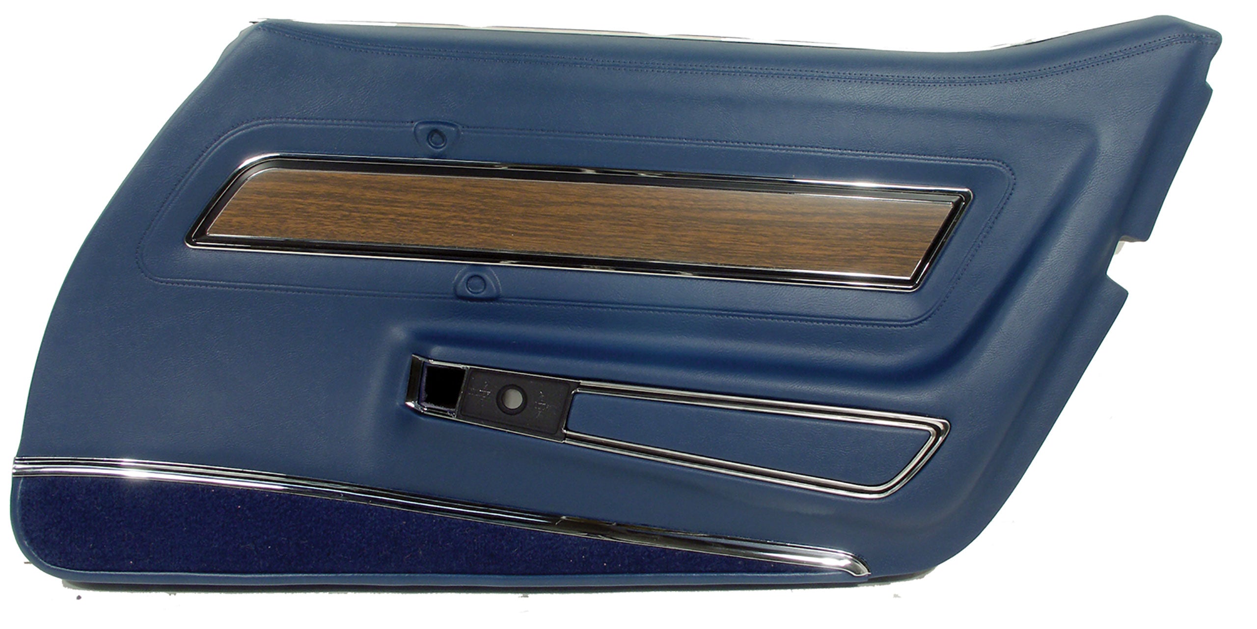 1971-1972 Corvette Door Panel Royal Blue Deluxe RH | Corvette Store Online