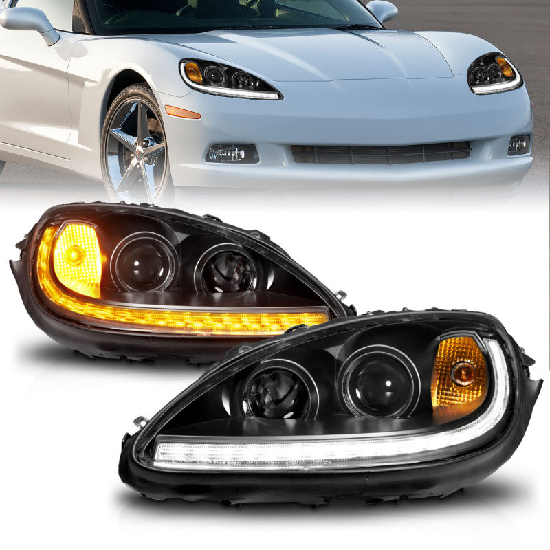 C5 Corvette ANZO 05-13 Chevrolet Corvette Projector Headlights ...
