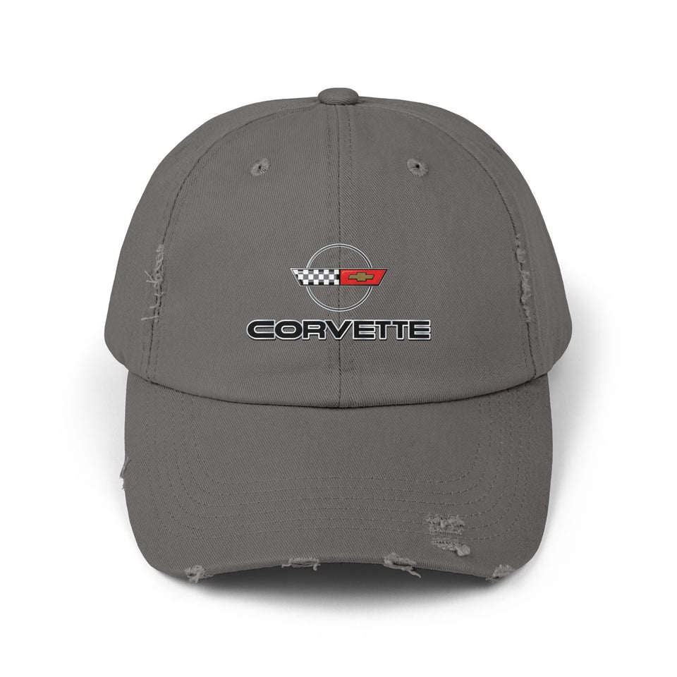 Corvette C4 Logo Distressed Cap