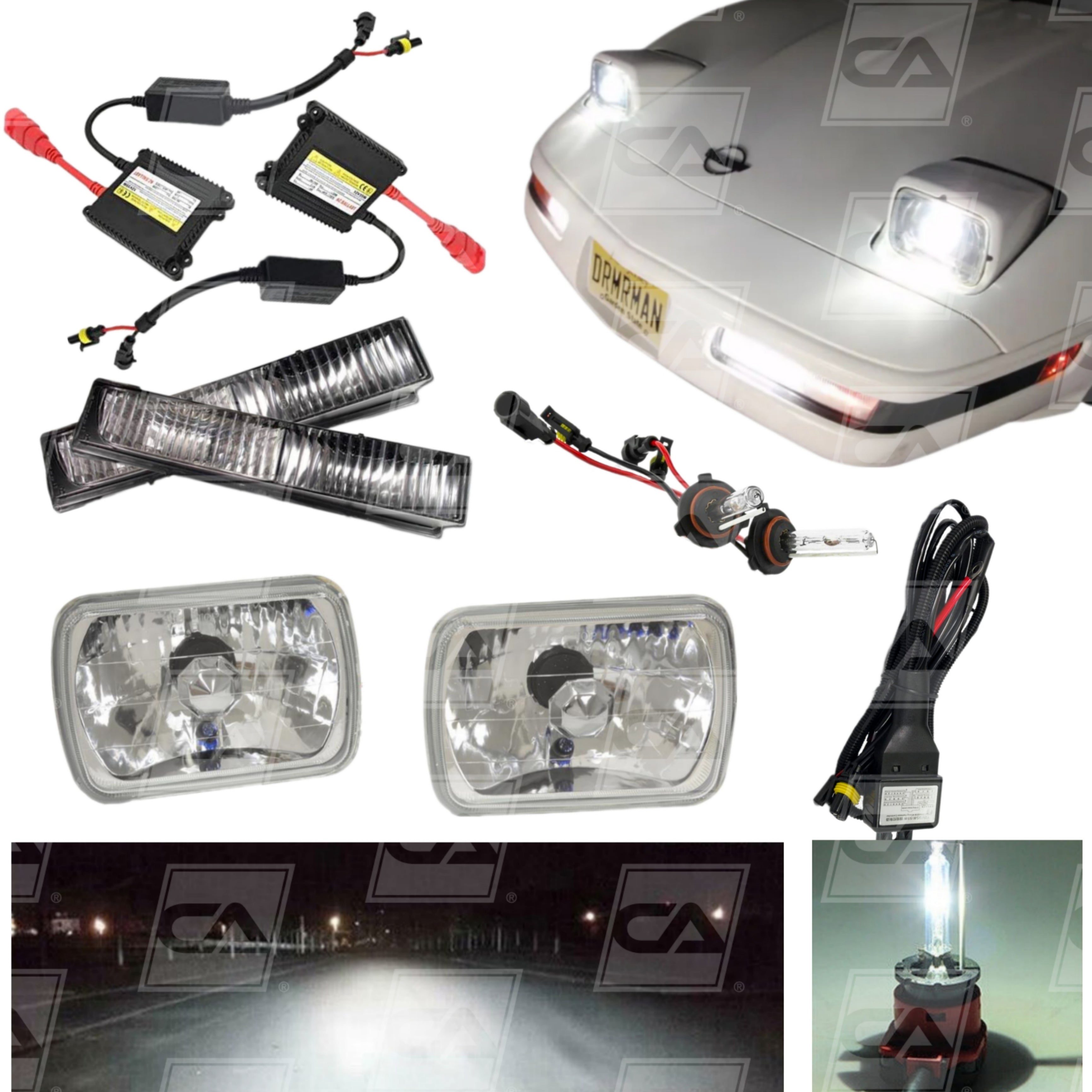 1984-1996 Corvette HID Fog & Headlight Conversion Kit - Diamond Cut ...