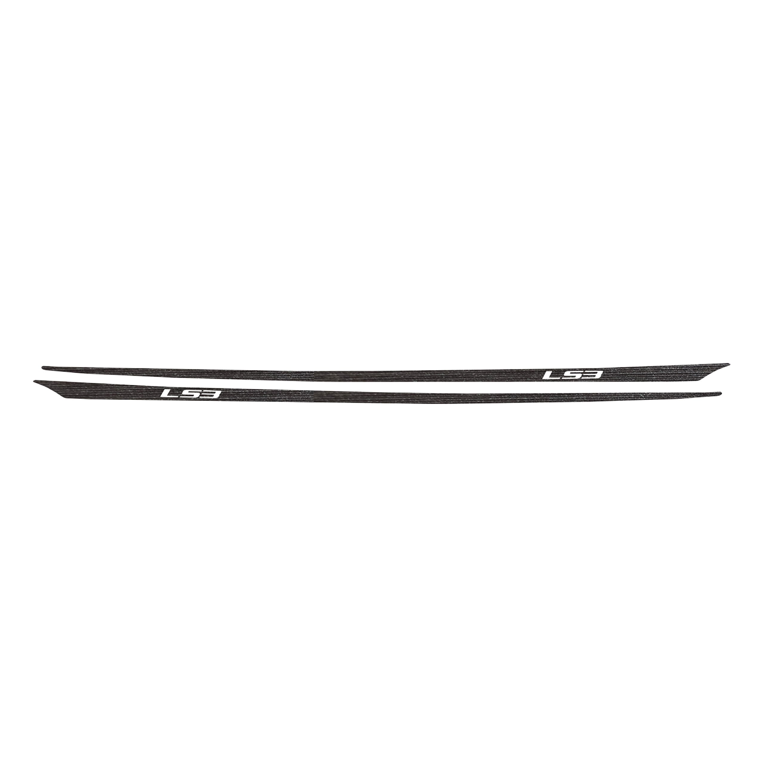 2005-2013 Corvette Hood Stripes Decal LS3 Gunmetal Brushed Steel ...