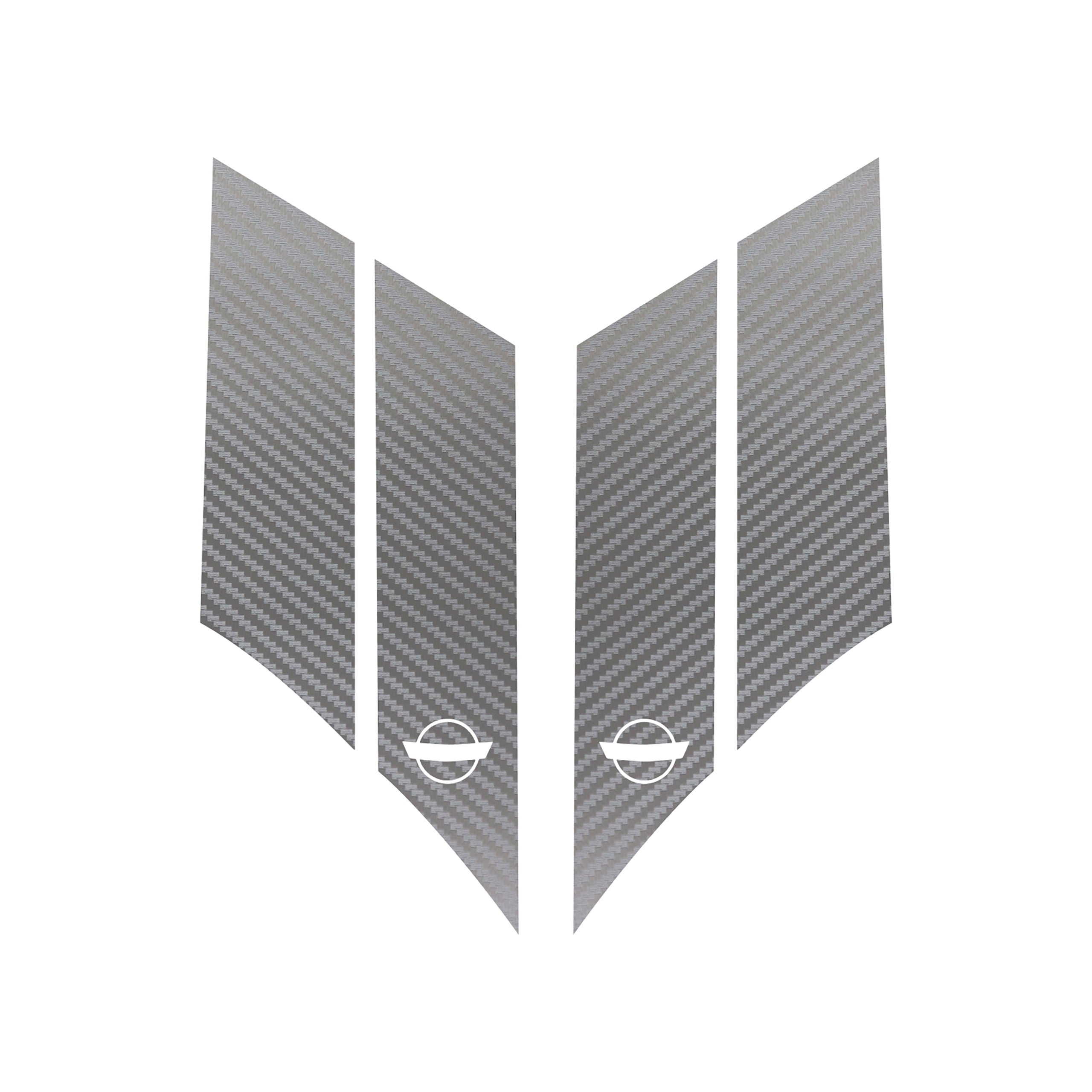 1984-1996 Corvette GS Hash Marks W/ Cutout Both Silver Carbon Fiber C4 ...