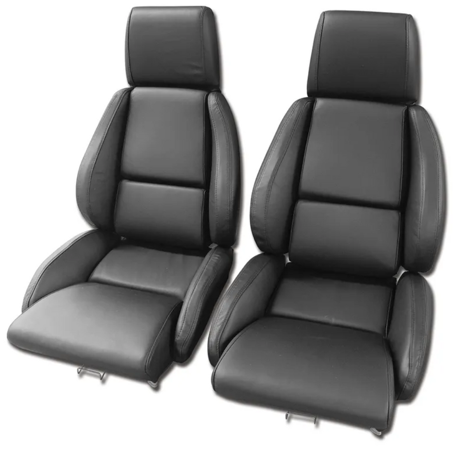 1984-1988 Corvette Mounted Leather Seat Covers Black Standard No ...