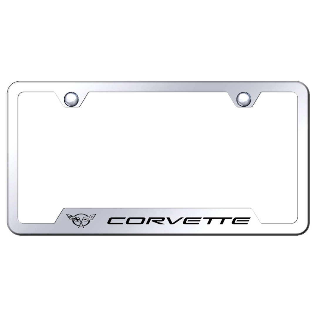 C5 Corvette License Plate Frame - Chrome | Corvette Store Online