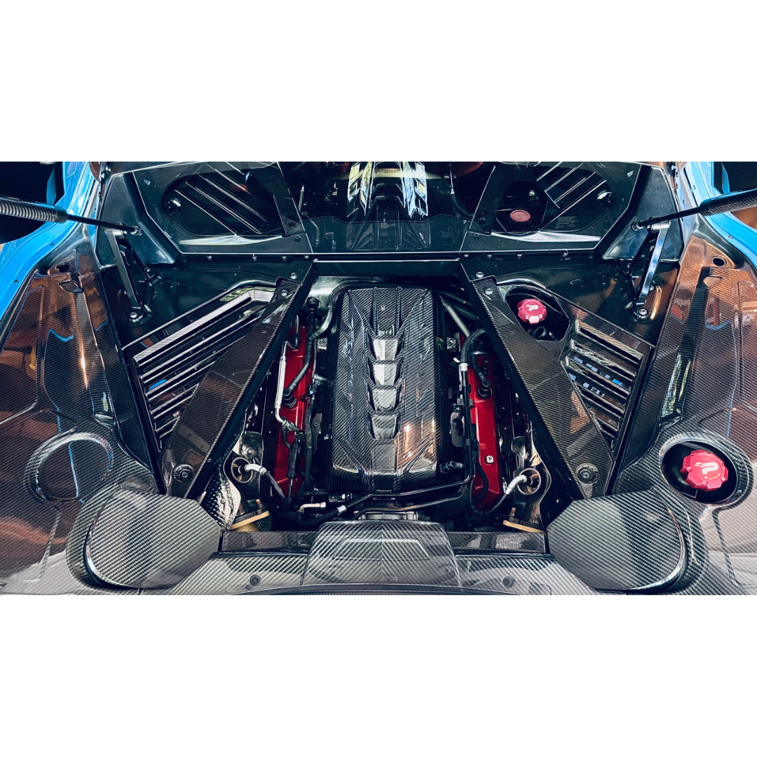 C8 Corvette Carbon Fiber Rear Strut Covers | Corvette Store Online