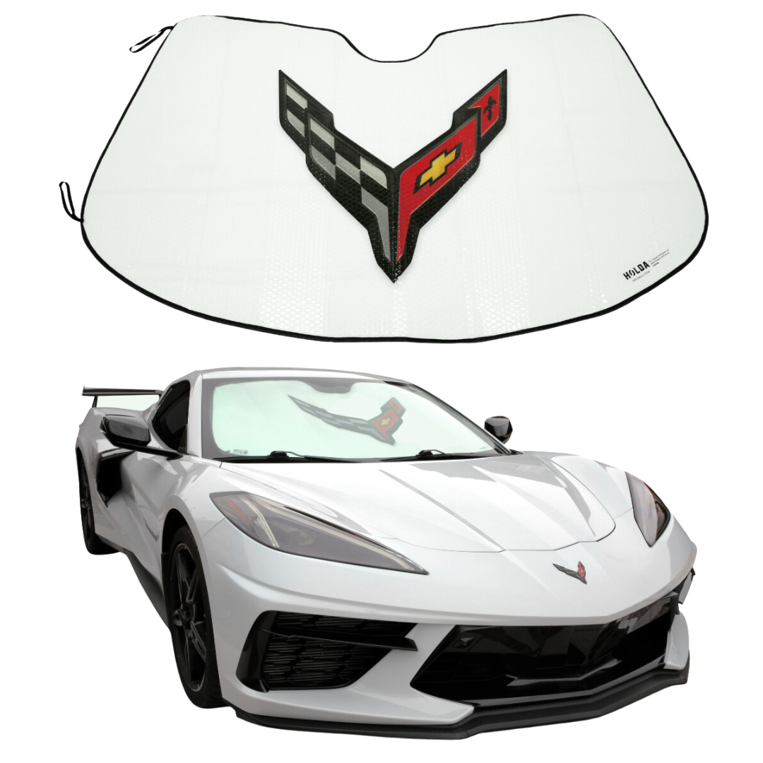 C8 Corvette Custom Fit Folding Sunshield | Corvette Store Online