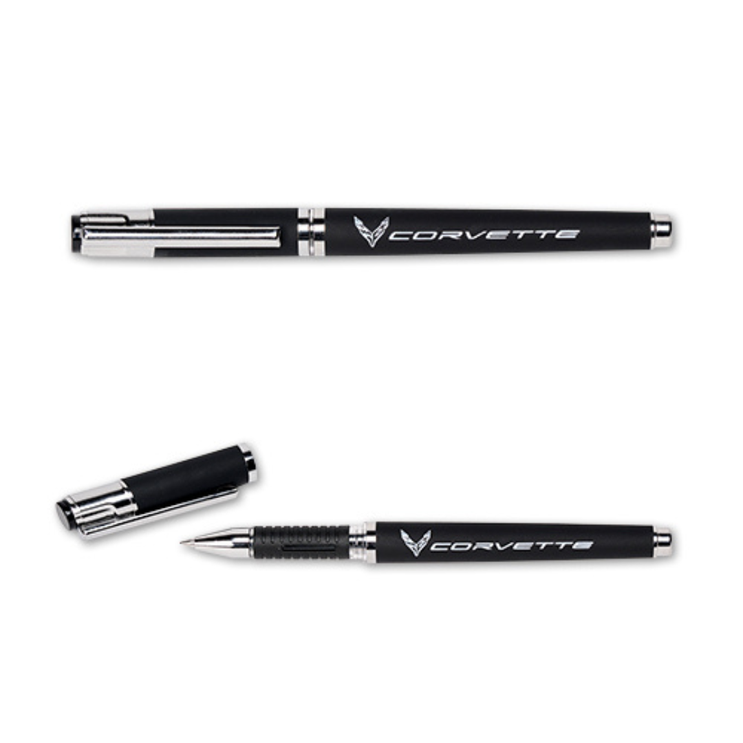 C8 Corvette Earl Gel Black Ink Pen | Corvette Store Online