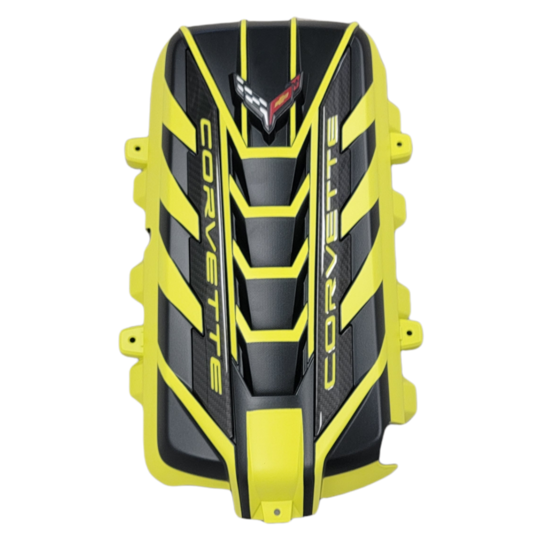 C8 Corvette Accelerate Yellow Engine Cover | Corvette Store Online