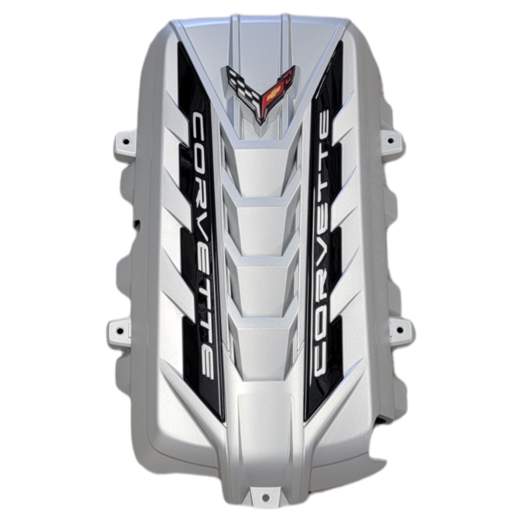 C8 Corvette Blade Silver Engine Cover | Corvette Store Online