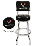 C8 Corvette Z06 Bar / Counter Stool With Back | Corvette Store Online