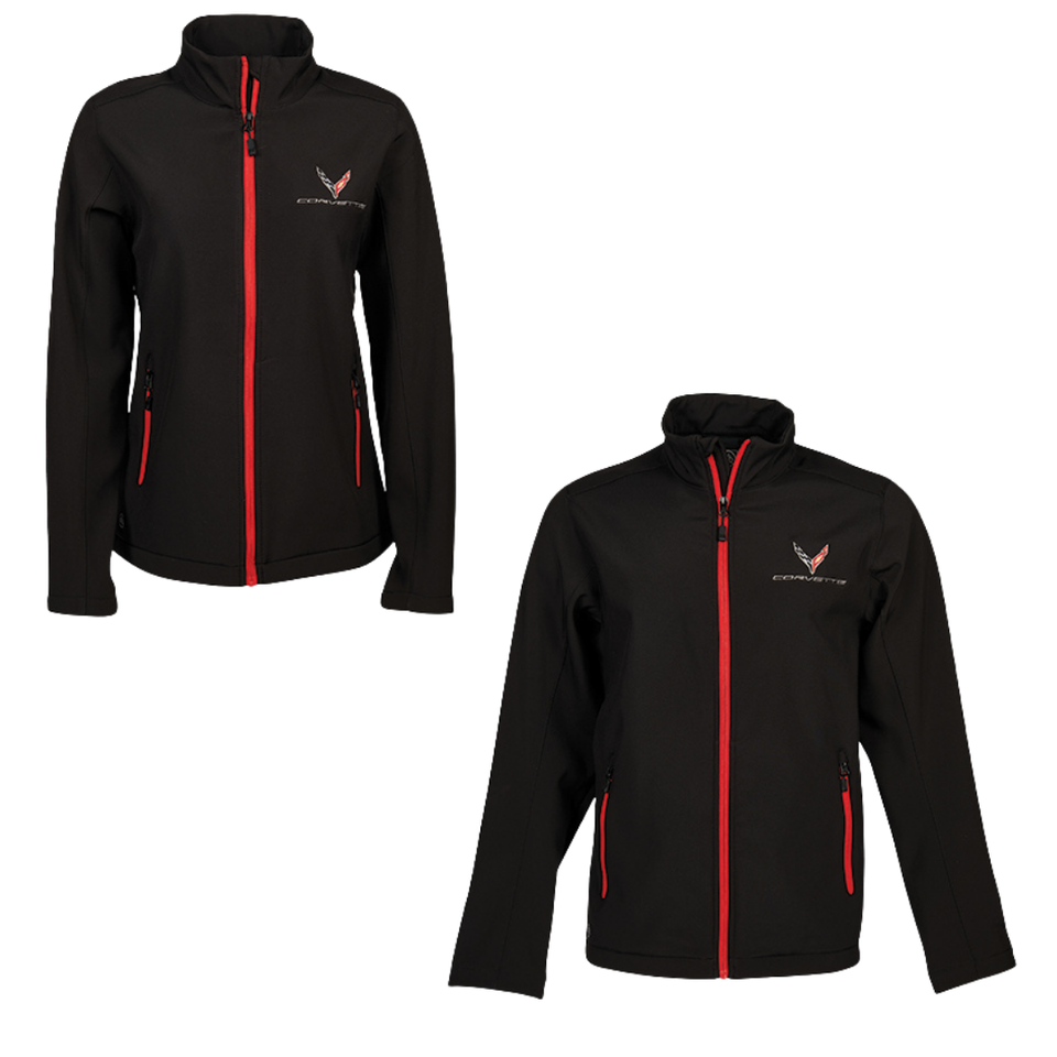 His & Hers C8 Corvette Matrix Soft Shell Jacket Bundle