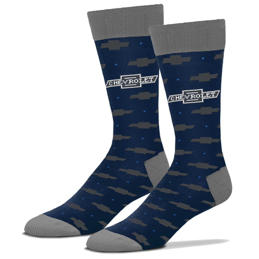 Chevrolet Bowtie Vintage Crew Dress Socks | Corvette Store Online