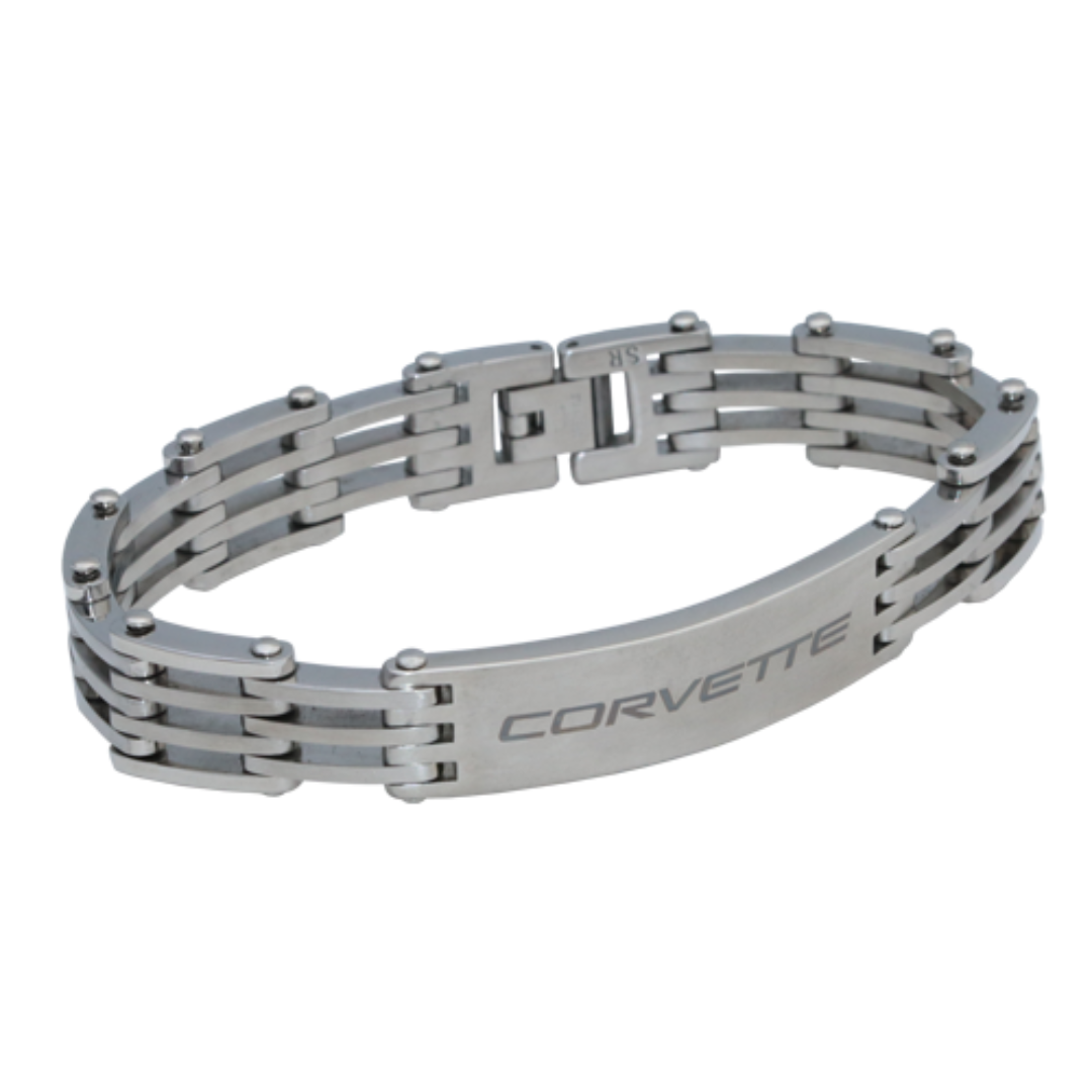 C5 Corvette Sign Stainless Bracelet 8.25" | Corvette Store Online