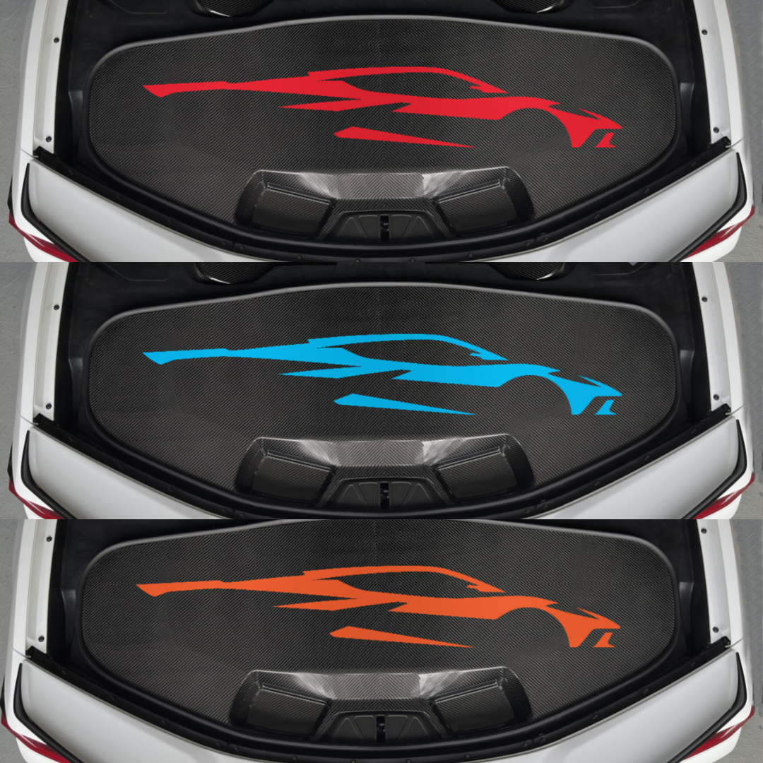 Corvette Logo C8 Carbon Fiber Trunk Cover | Corvette Store Online
