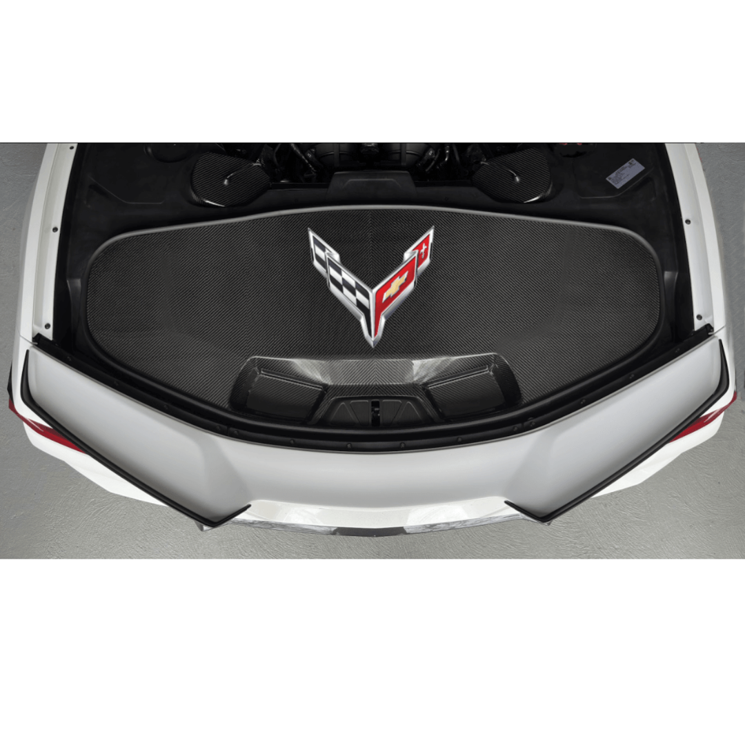 Corvette Logo C8 Carbon Fiber Trunk Cover | Corvette Store Online