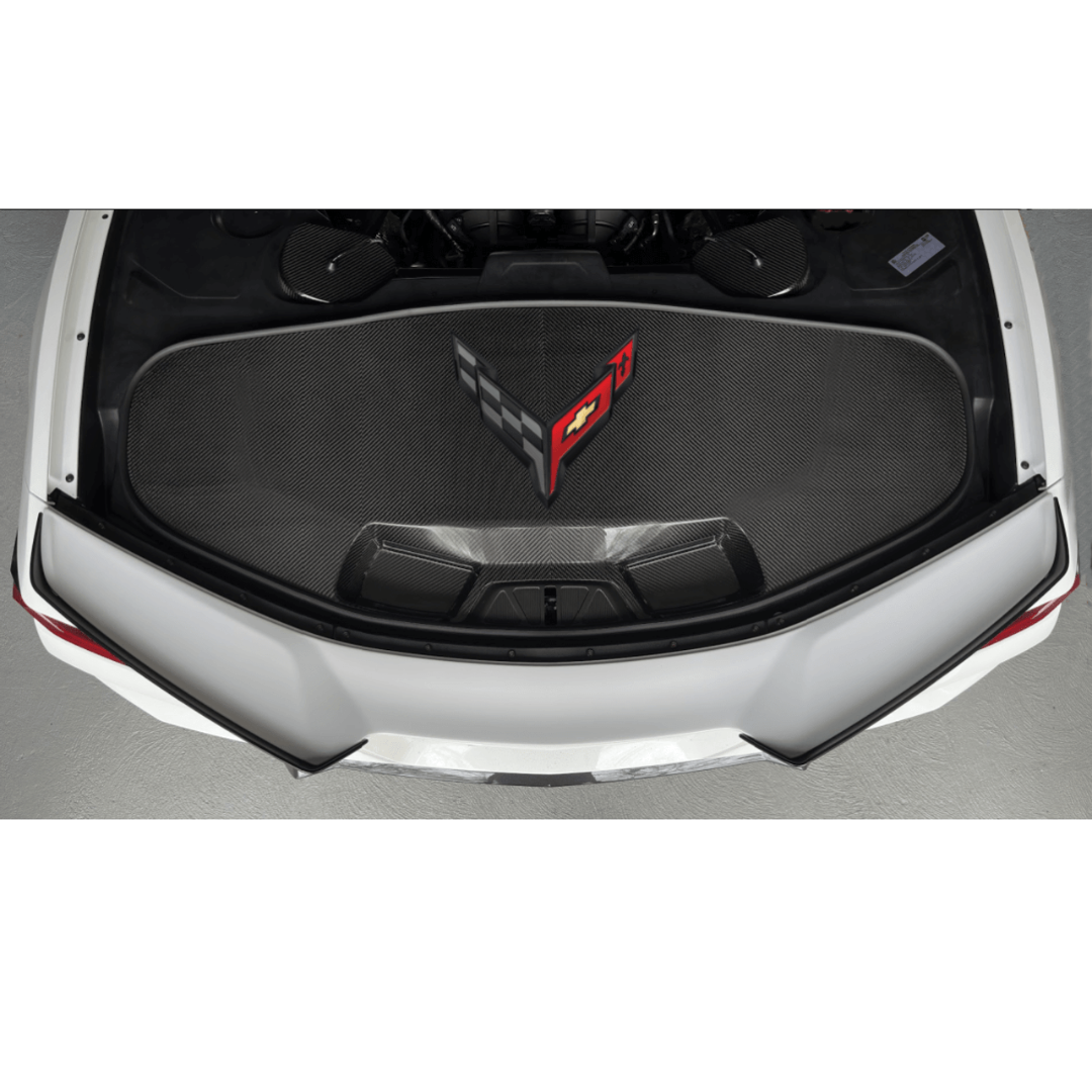 Corvette Logo C8 Carbon Fiber Trunk Cover | Corvette Store Online
