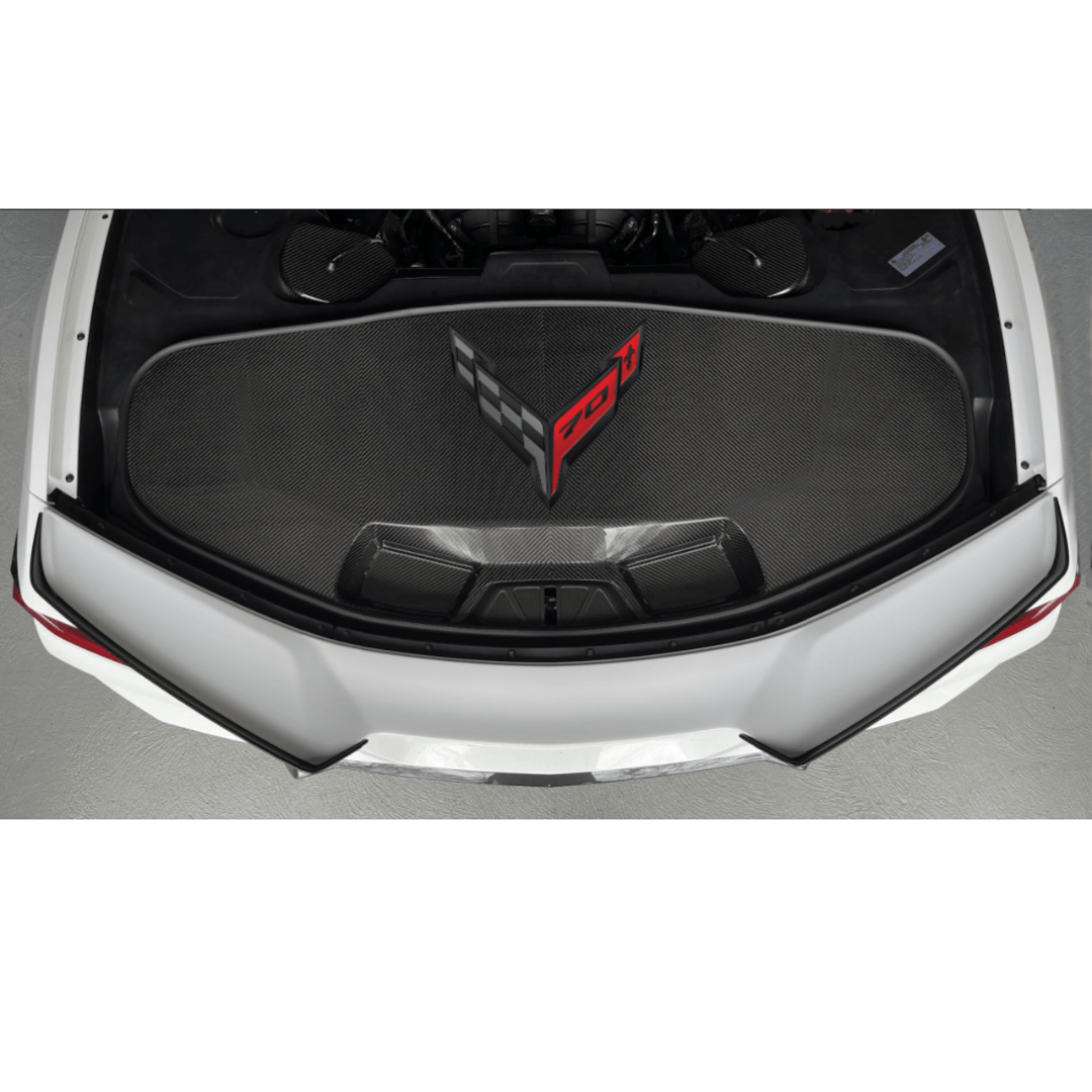 Corvette Logo C8 Carbon Fiber Trunk Cover | Corvette Store Online