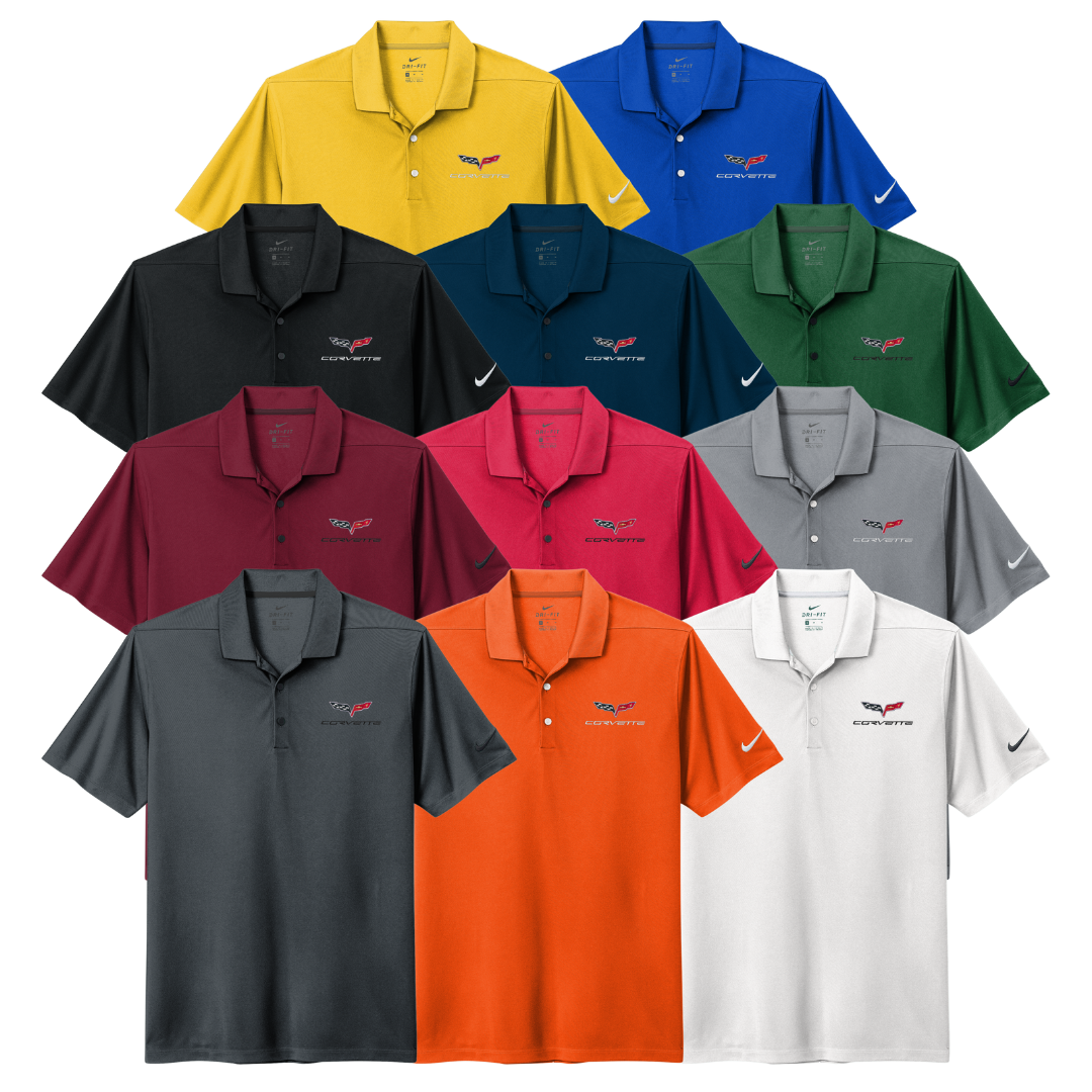 Men's C6 Corvette Nike Dri-FIT 2.0 Polo Shirt | Corvette Store Online