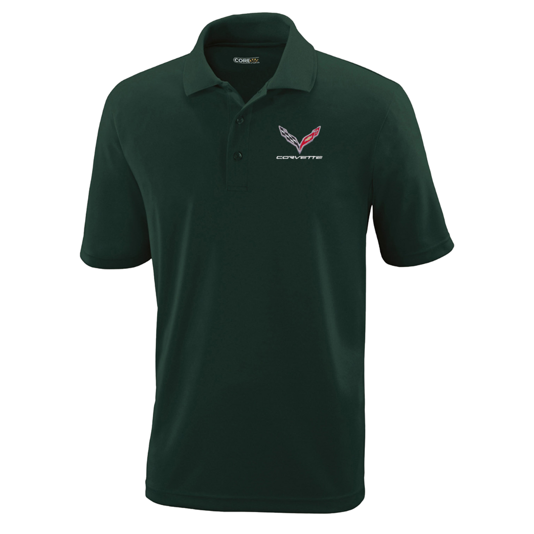 Men's C7 Corvette Core365 Polo Shirt | Corvette Store Online