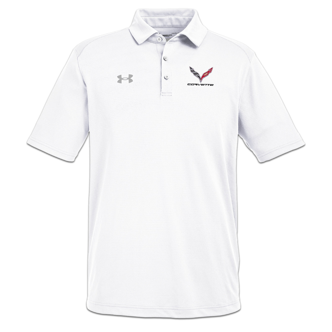 Men's C7 Corvette Under Armour Tech Polo | Corvette Store Online