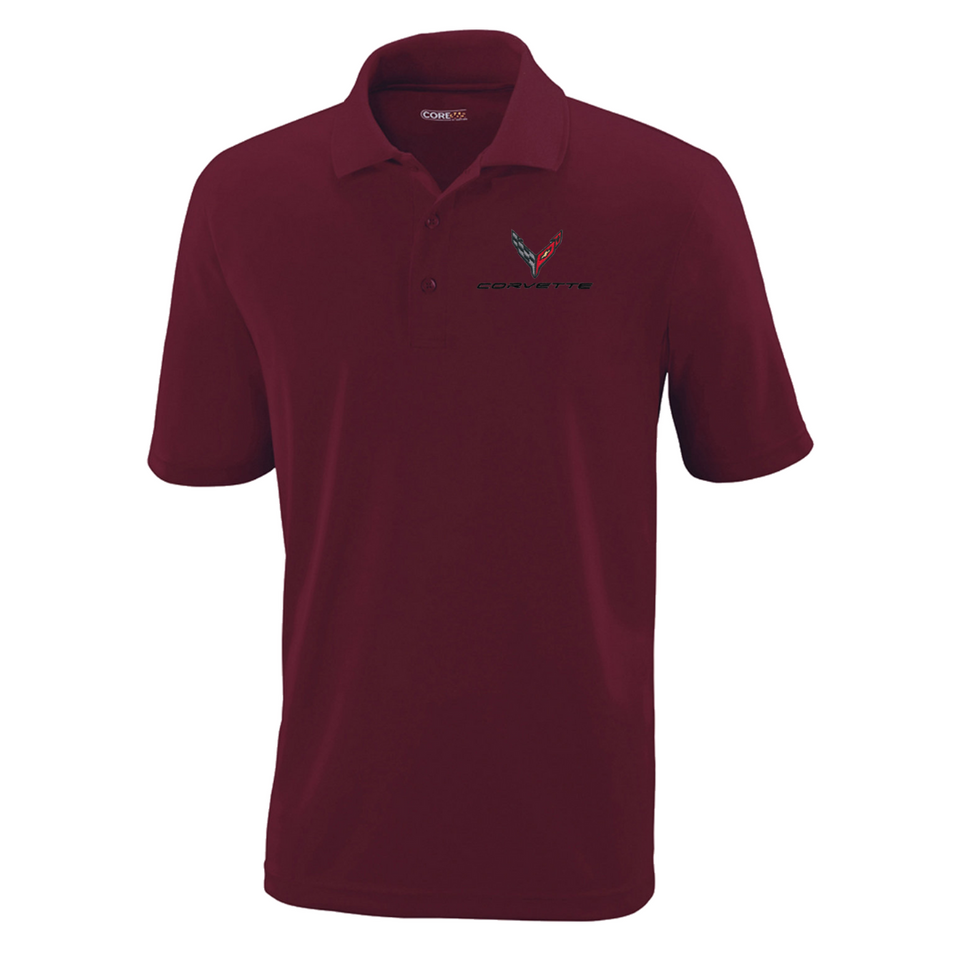 Men's C8 Corvette Next Generation Core365 Polo | Corvette Store Online