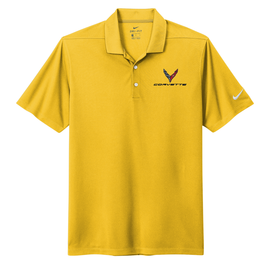 Men's C8 Corvette Nike Dri-FIT 2.0 Polo Shirt | Corvette Store Online
