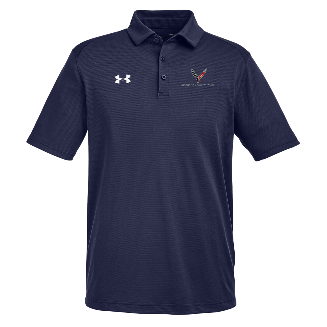 Men's C8 Corvette Under Armour Tech Polo | Corvette Store Online