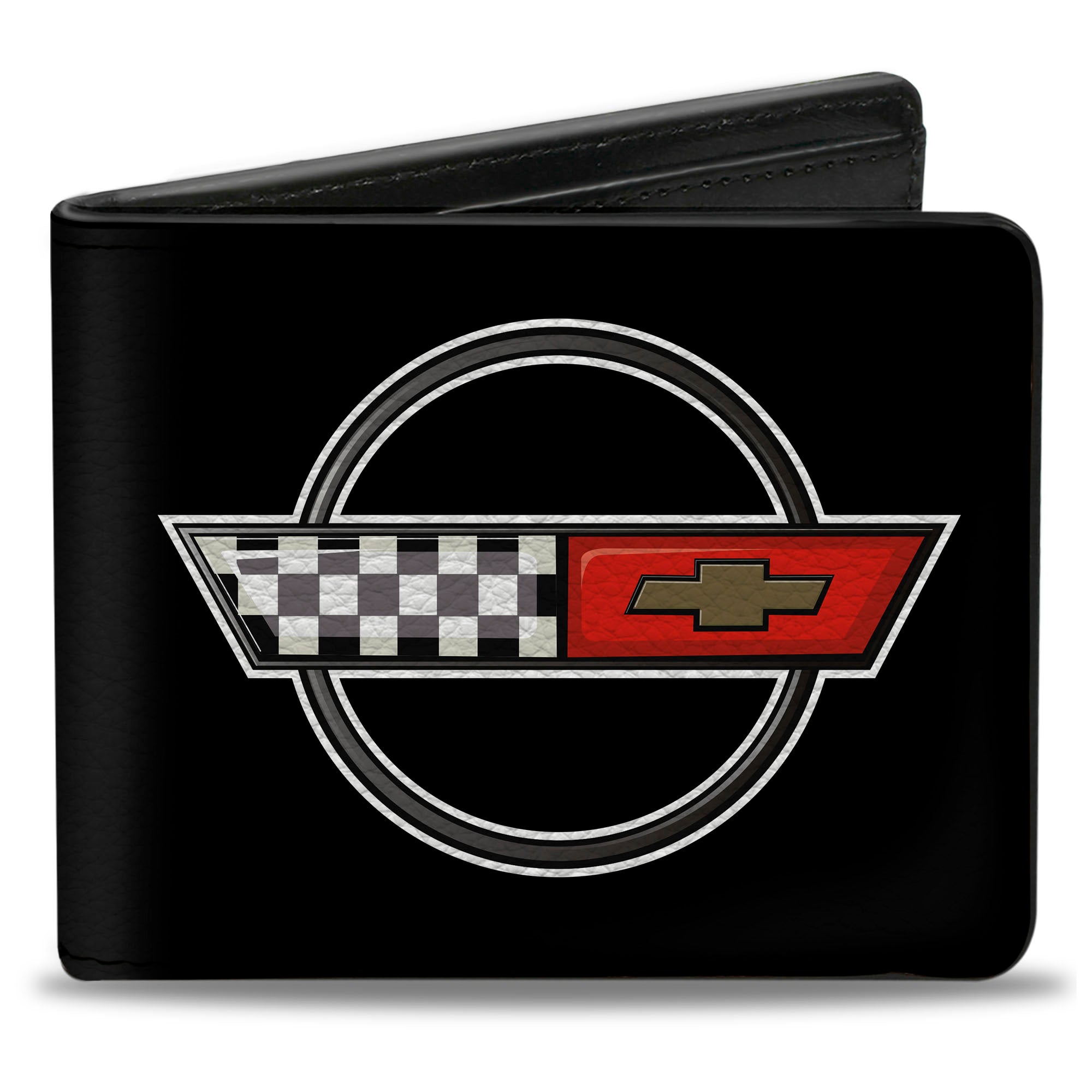 Corvette C4 Checker Bowtie Logo Bi-Fold Wallet | Corvette Store Online
