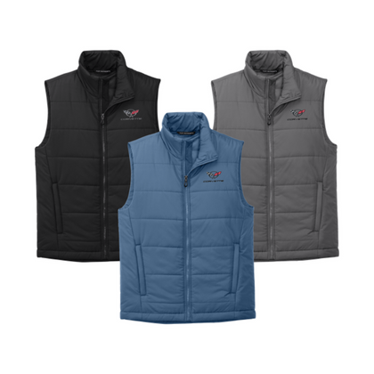 C5 Corvette Embroidered Puffer Vest | Corvette Store Online