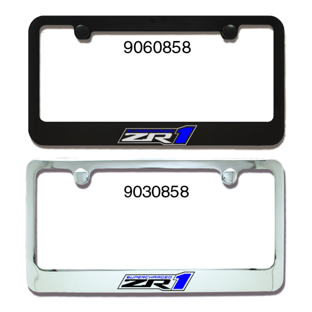 C6 ZR1 Metal Engraved License Plate Frame | Corvette Store Online