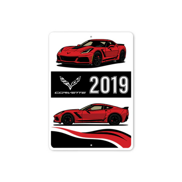 C7 Corvette 2019 Chevrolet Sports Car Sign | CorvetteStoreOnline