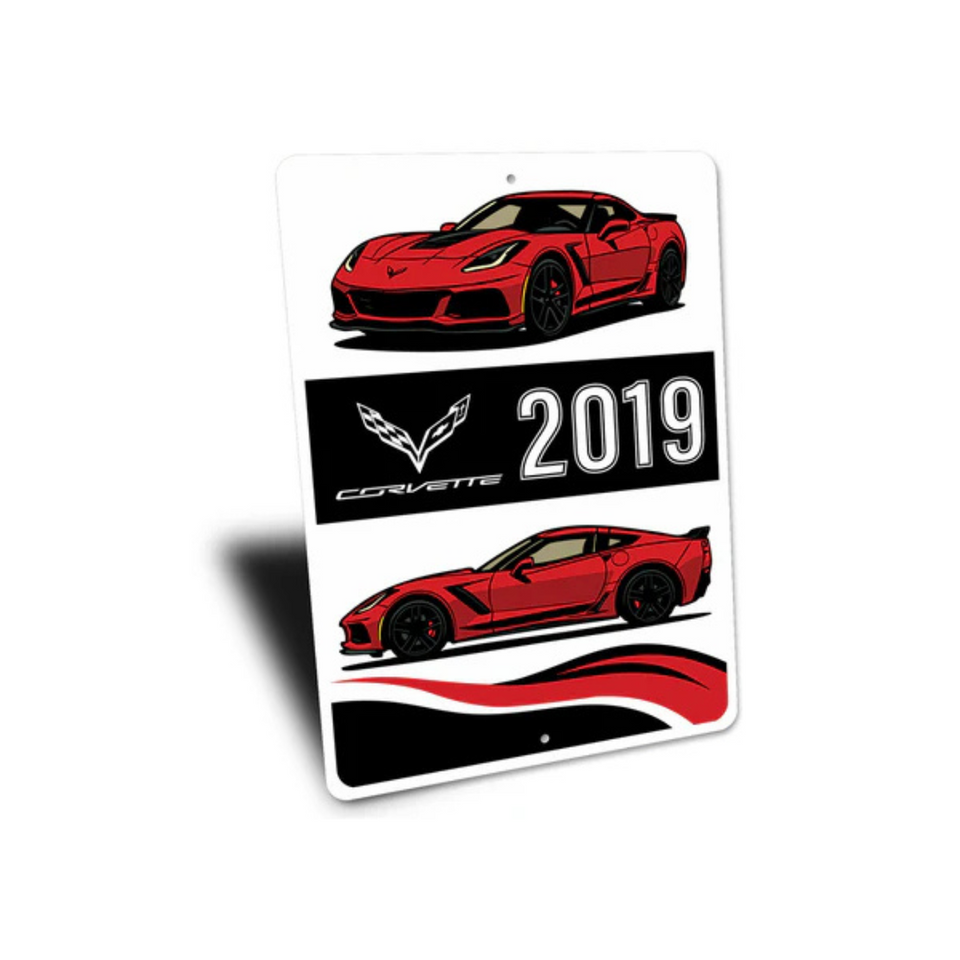 C7 Corvette 2019 Chevrolet Sports Car Sign | CorvetteStoreOnline
