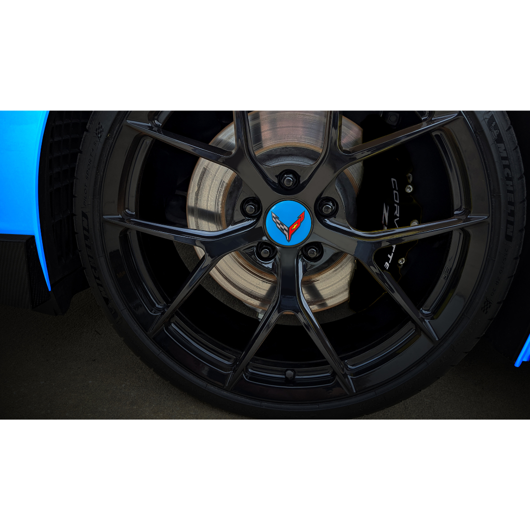 C8 Corvette Color Matched Wheel Center Caps | Corvette Store Online