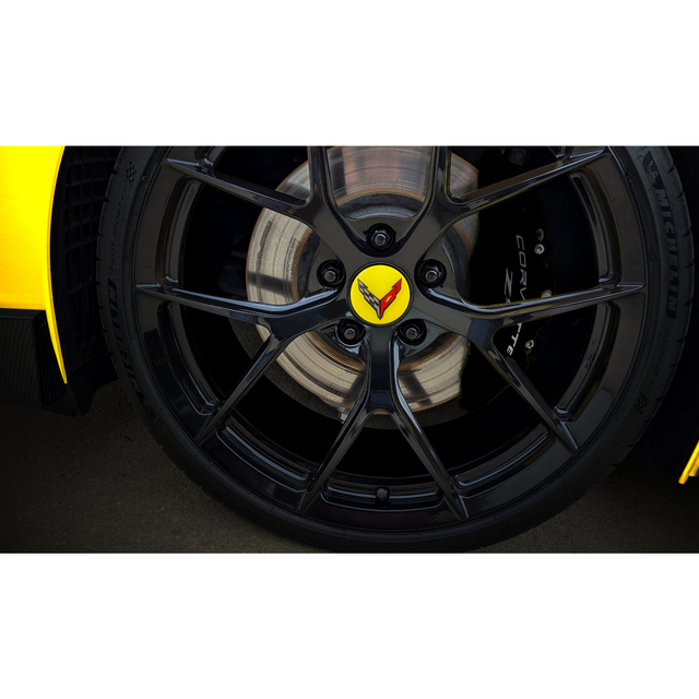 C8 Corvette Color Matched Wheel Center Caps | Corvette Store Online