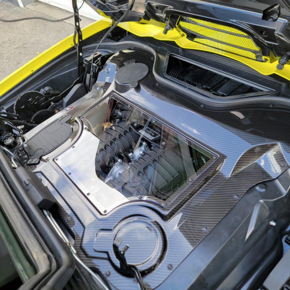 C8 Corvette HTC Engine Cover Color Matched | Corvette Store Online