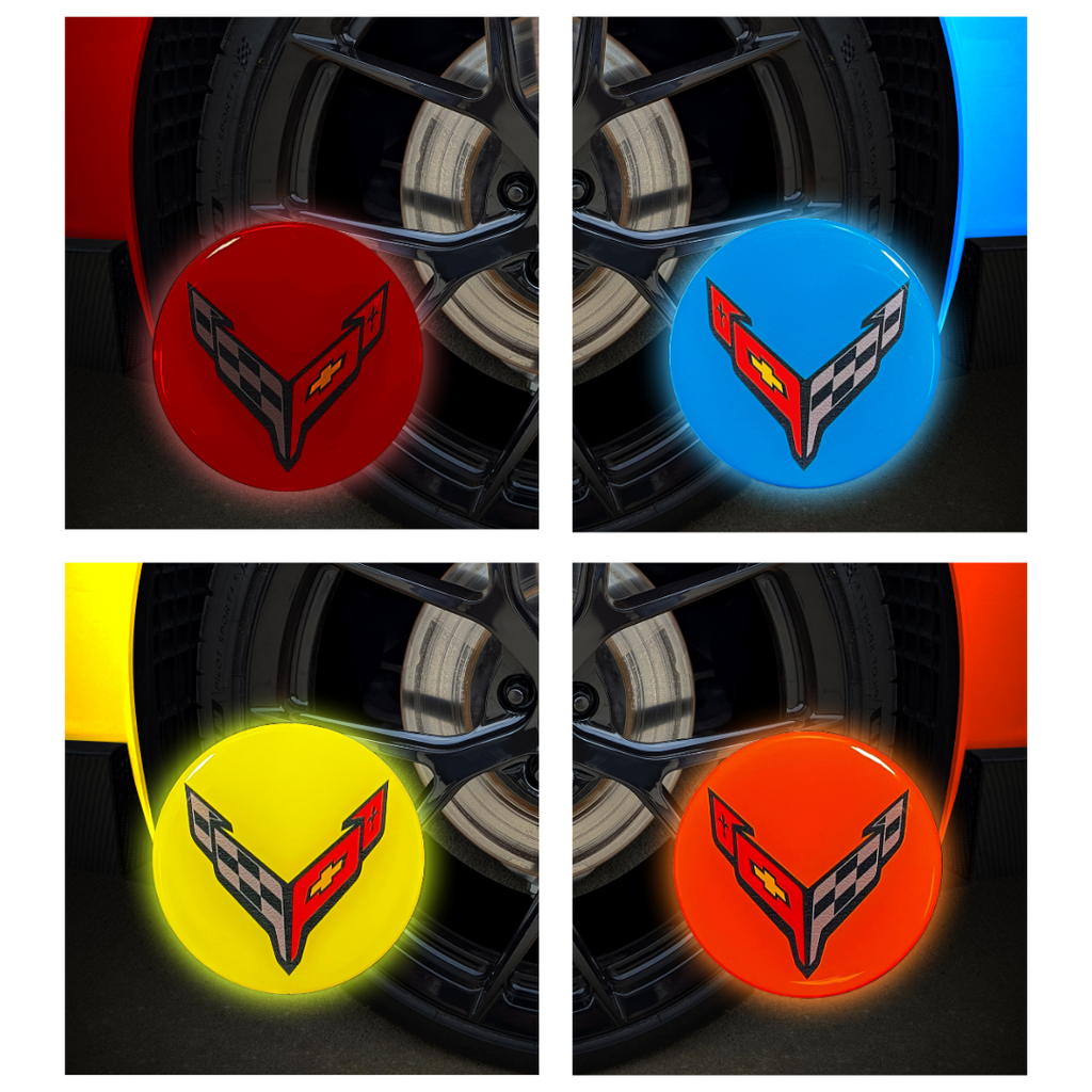 C8 Corvette Color Matched Wheel Center Caps | Corvette Store Online