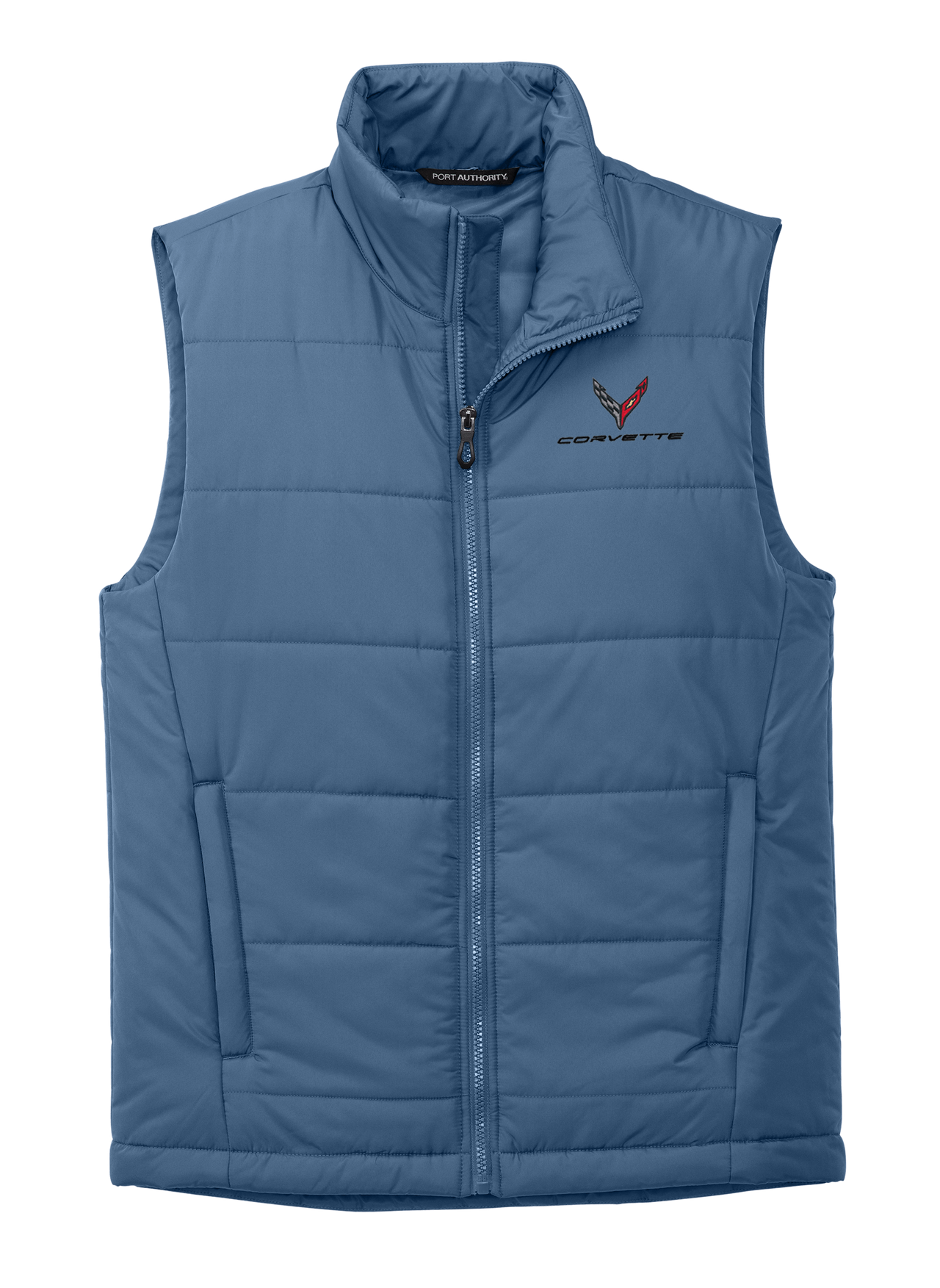C8 Corvette Embroidered Puffer Vest | Corvette Store Online