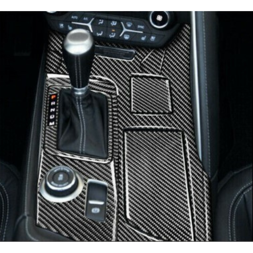 C7 Corvette Carbon Fiber Center Console Overlay|Corvette Store Online