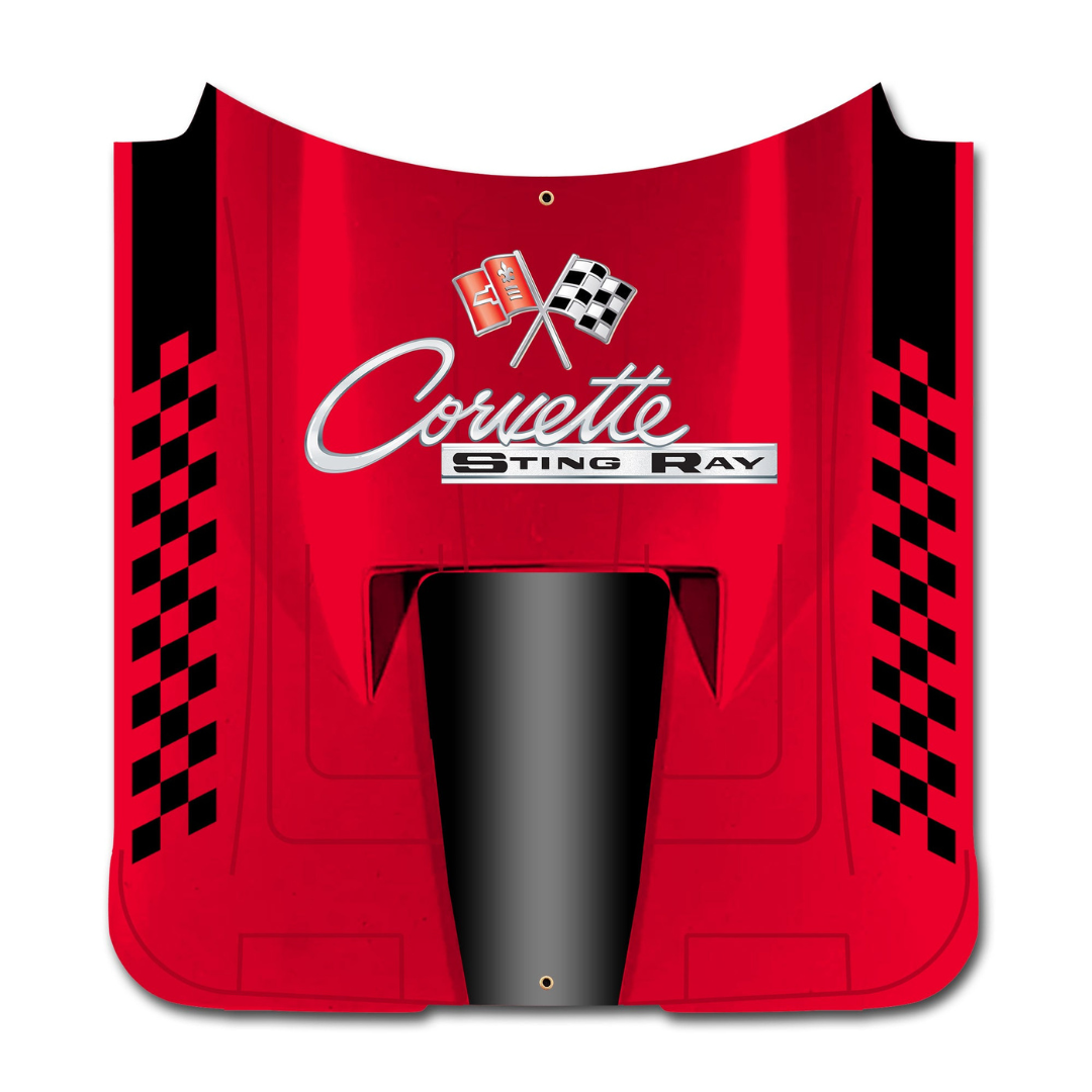 Corvette C2 Car Hood Wall Decor | Corvette Store Online