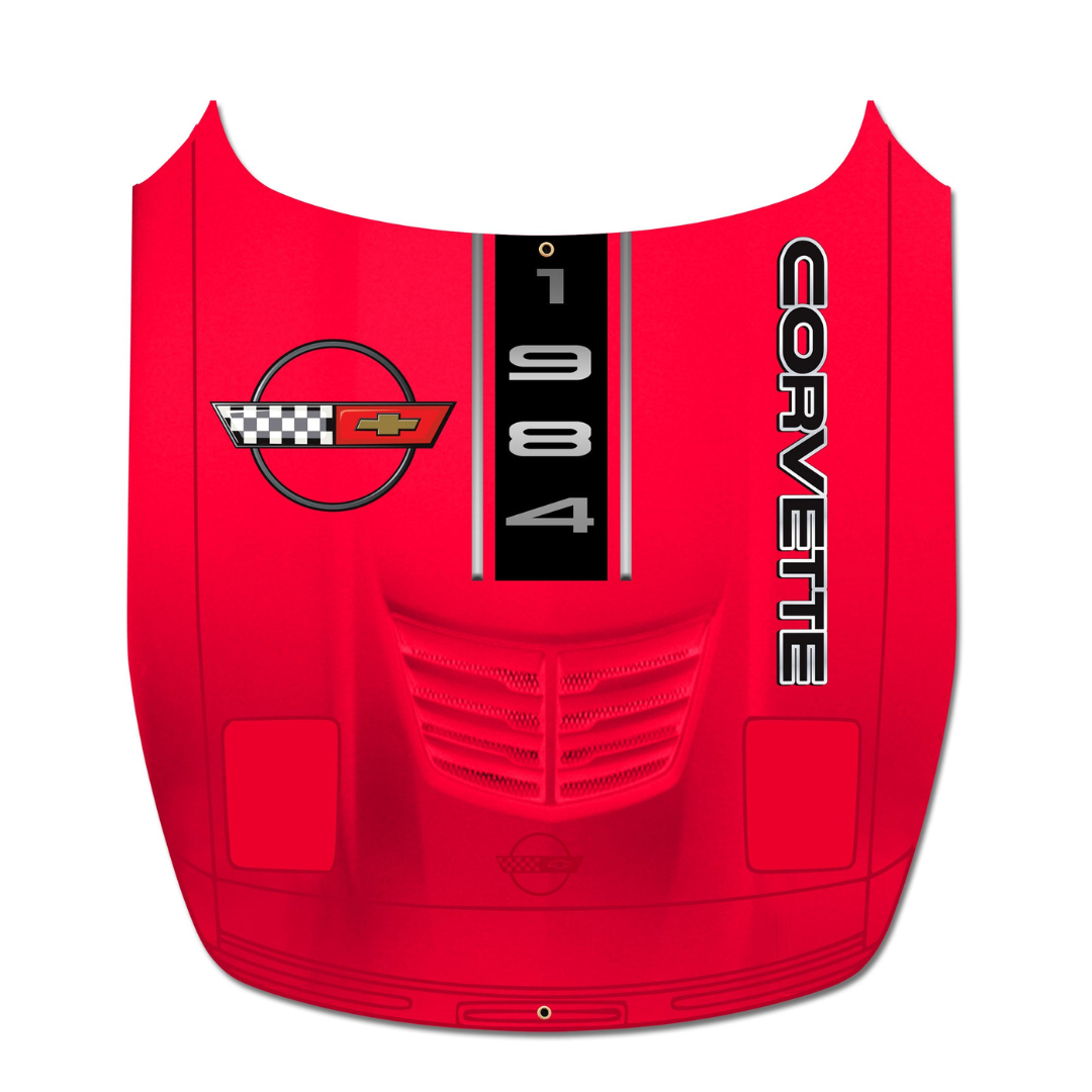 Corvette C4 Car Hood Wall Decor | Corvette Store Online