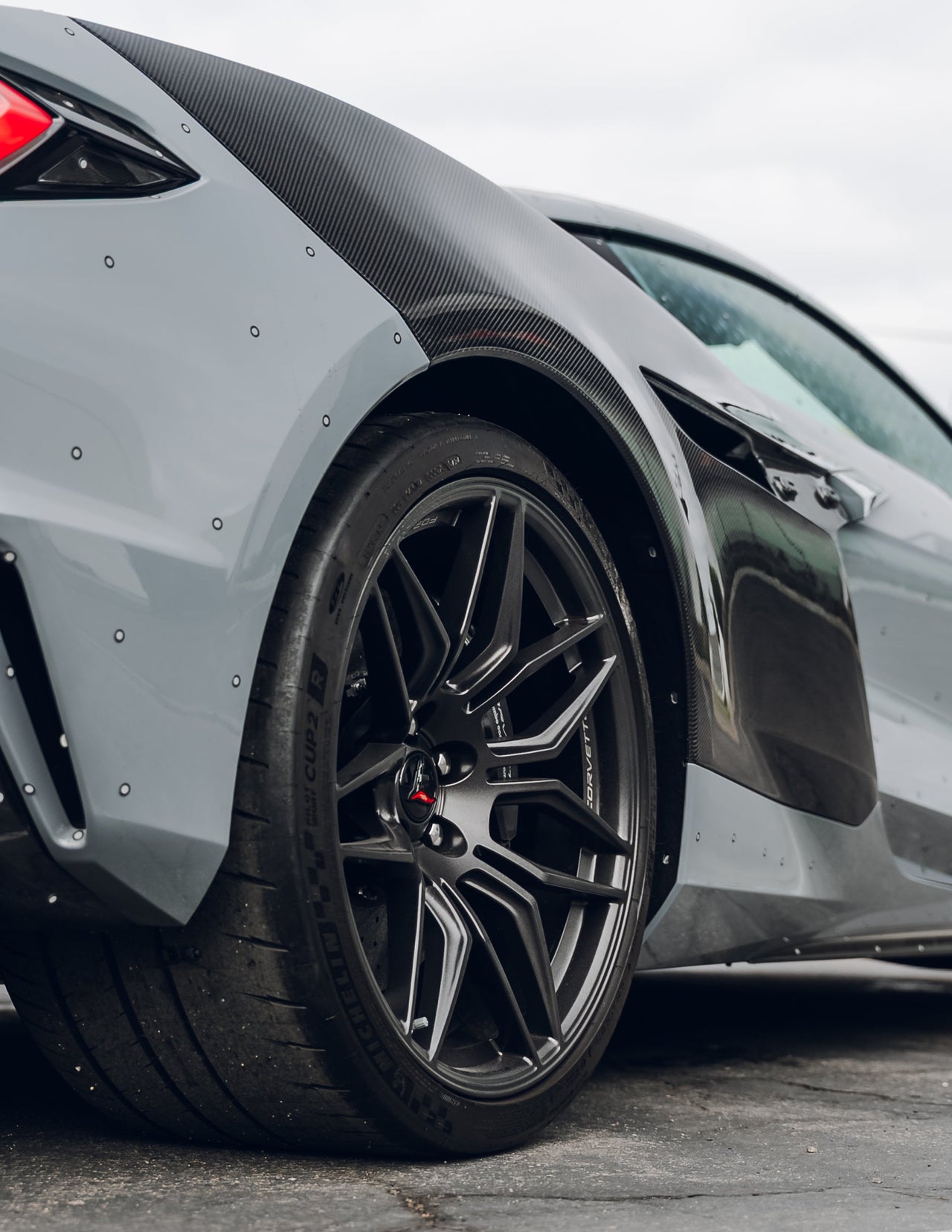 2023-2026 Corvette C8 Type-ZR1 Carbon Fiber Rear Quarter Panel Shell F