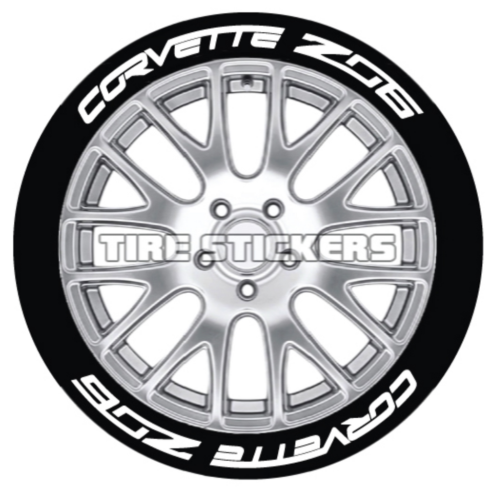 Corvette Z06 Tire Stickers - 8 of each | Corvette Store Online