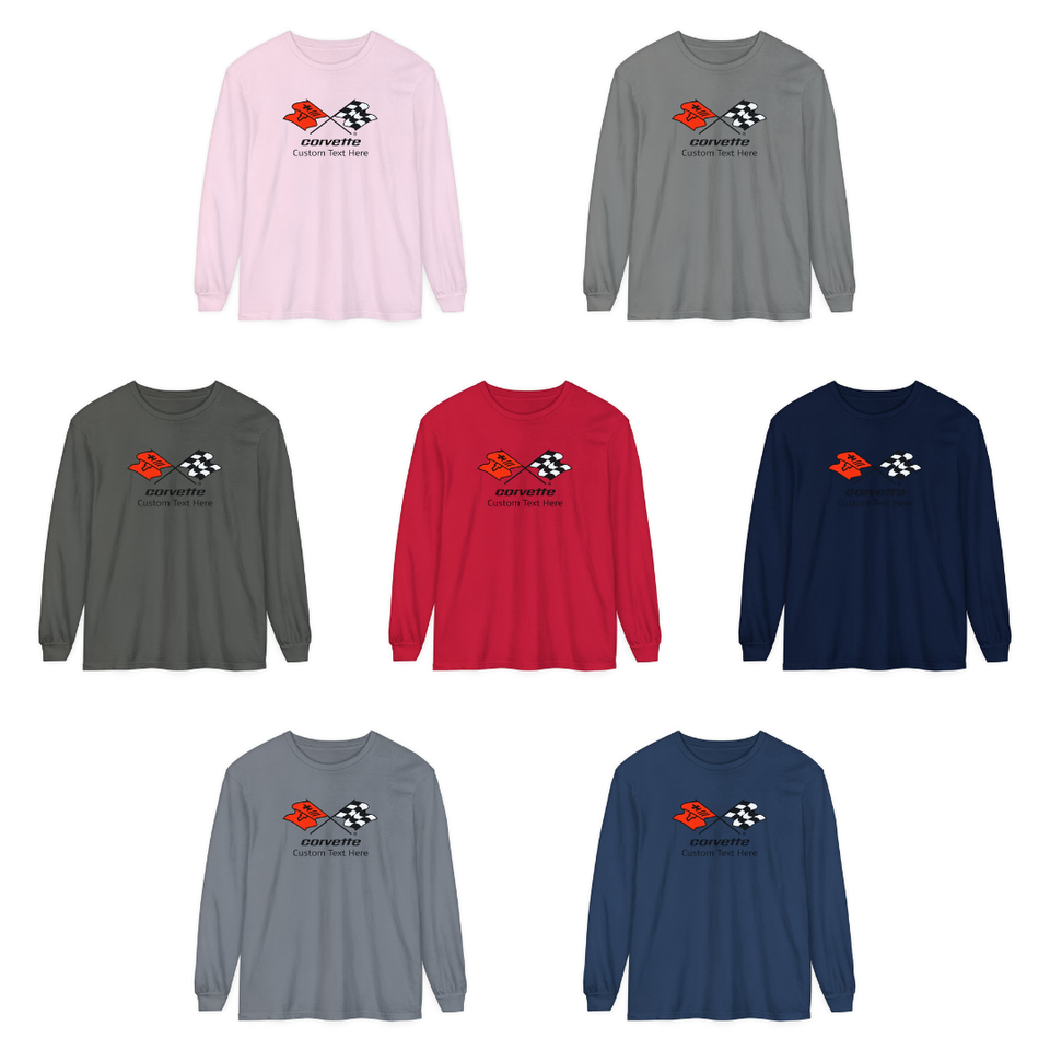 Personalized C3 Corvette Comfort Colors® Premium Long Sleeve T-Shirt ...