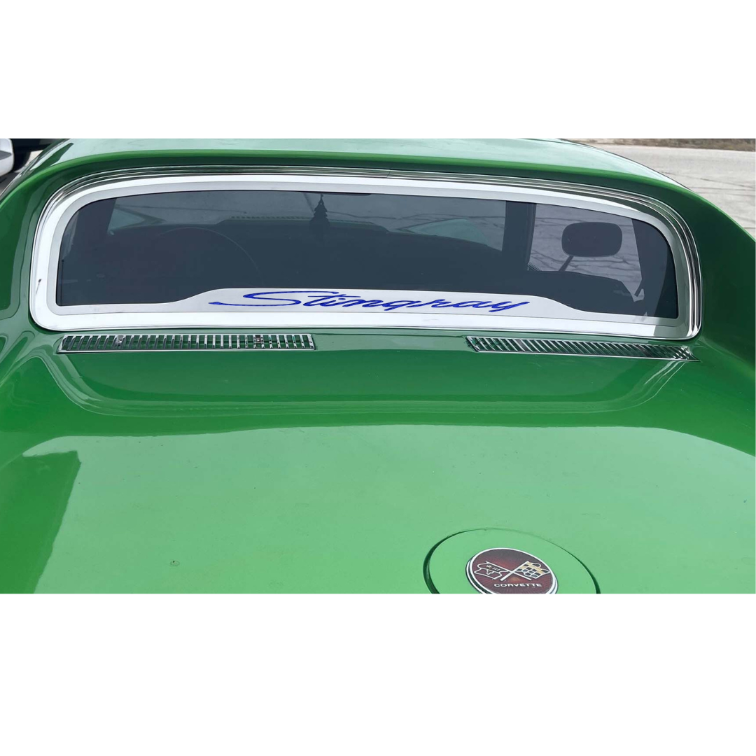 C3 Corvette Coupe Rear Window Frame Polished | Corvette Store Online