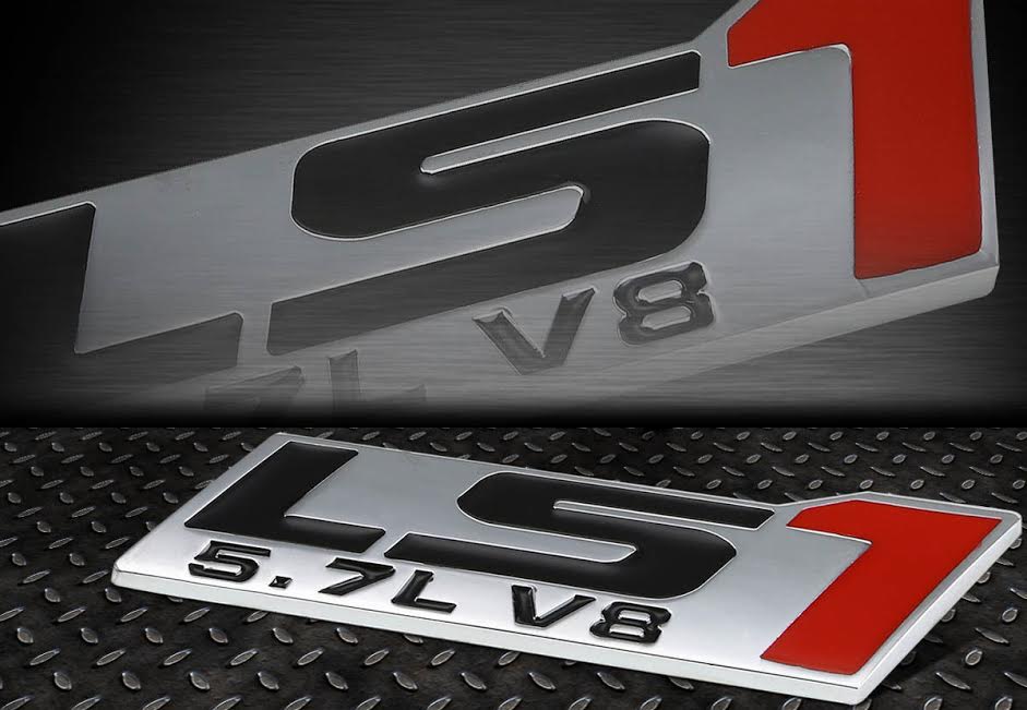 2005-2013 Corvette Aluminum Billet LS3 68L V8 Emblem | Corvette Store ...